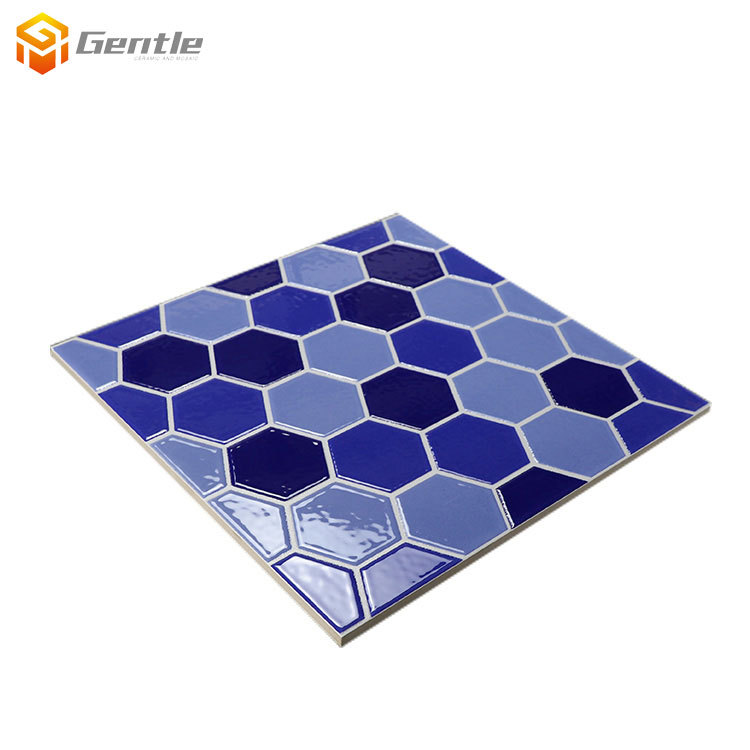 Custom Blue Patten Tiles For Wall