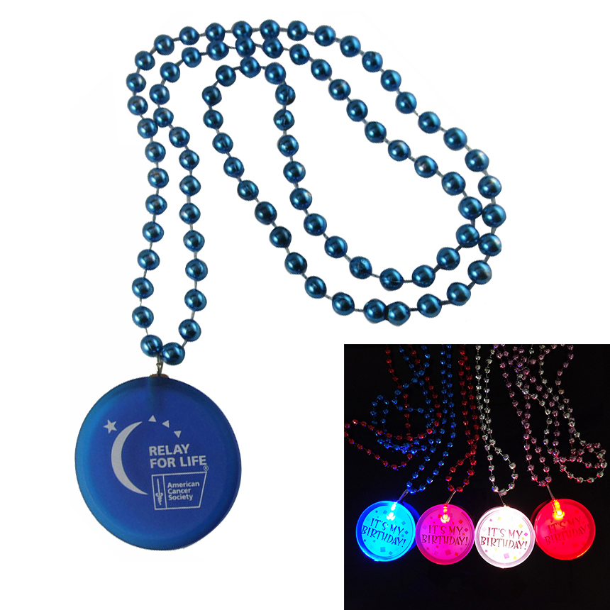 Beaded LED Necklace,Keychain