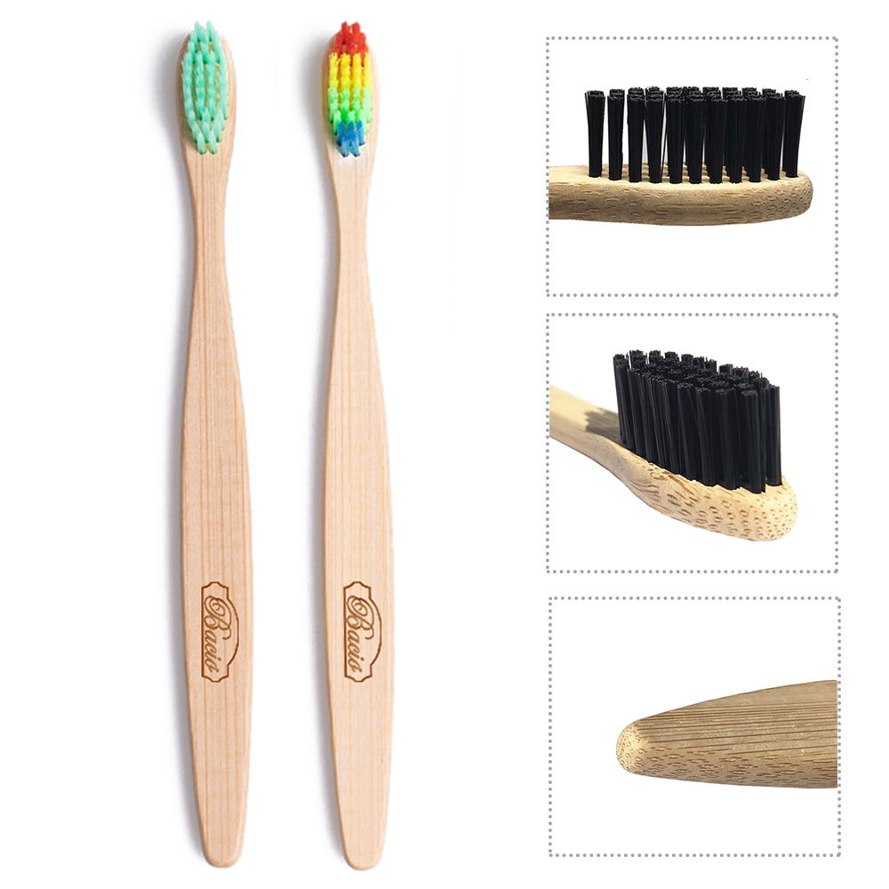 Natural Bamboo Toothbrushes,Home & Kitchen & Tools & Pets & Auto