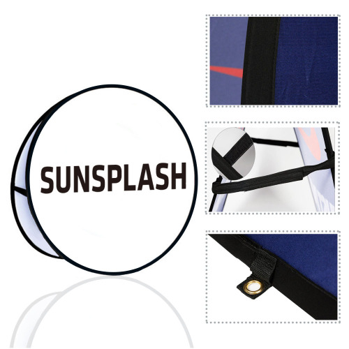Round Portable A-frames Display,Flags