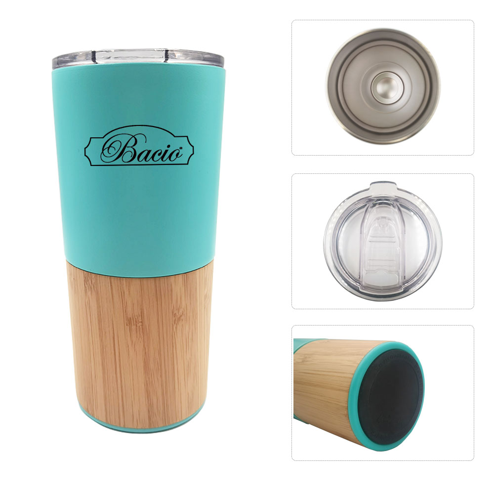 20oz Vacuum-Sealed Eco Bamboo Tumbler,Drinkware