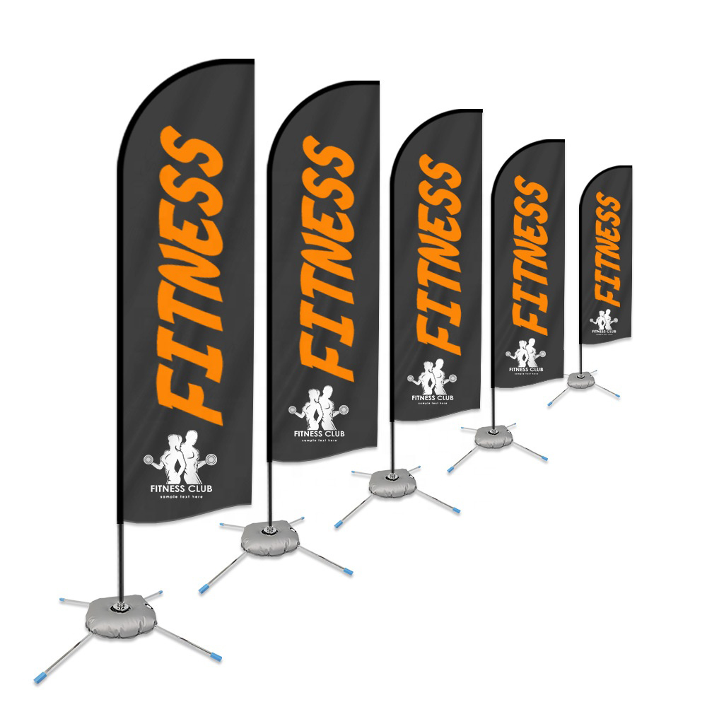 15' Digitally Printed Single Half Drop Banner,Flags