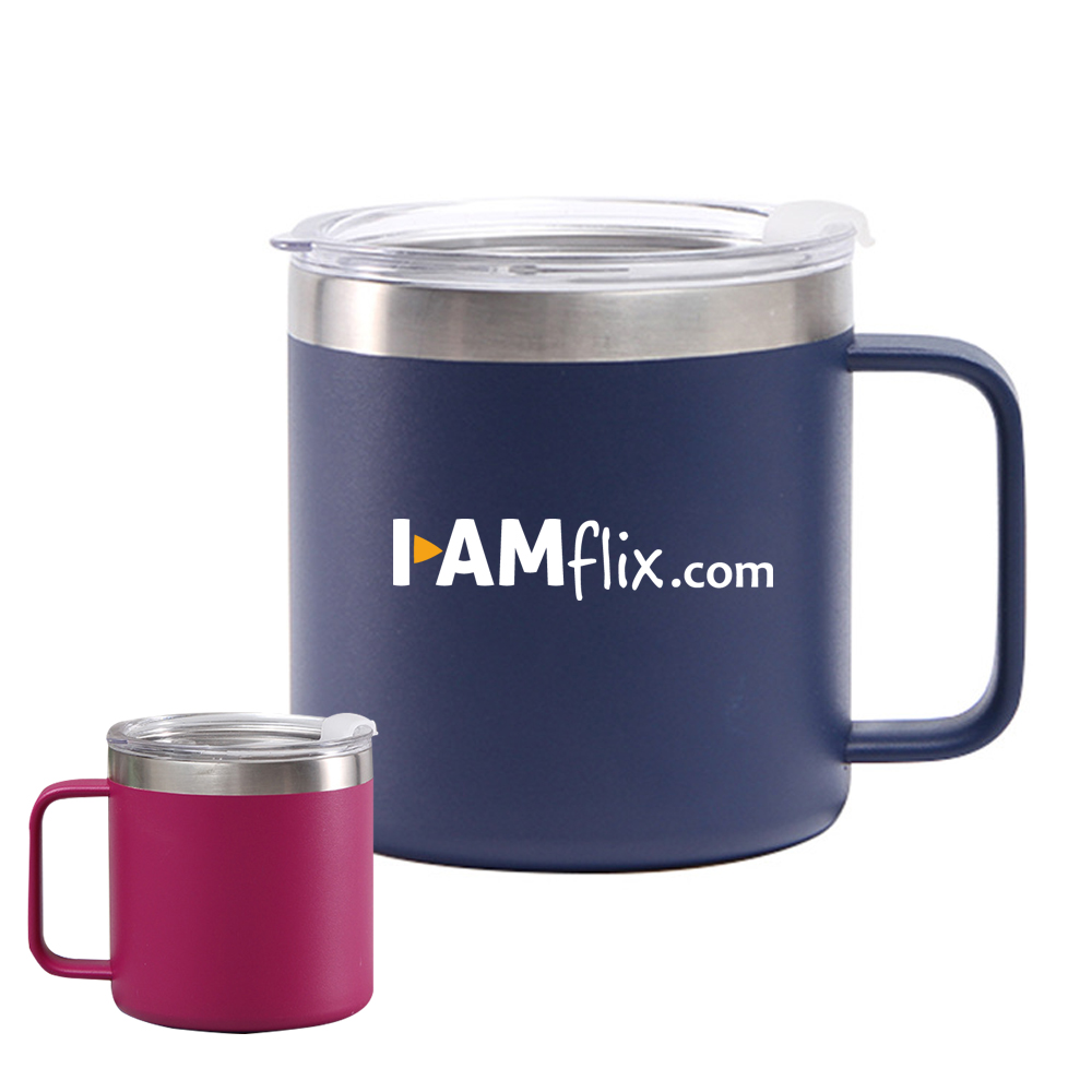 14oz Stainless Steel Coffee Mug Cup with Handle,Drinkware