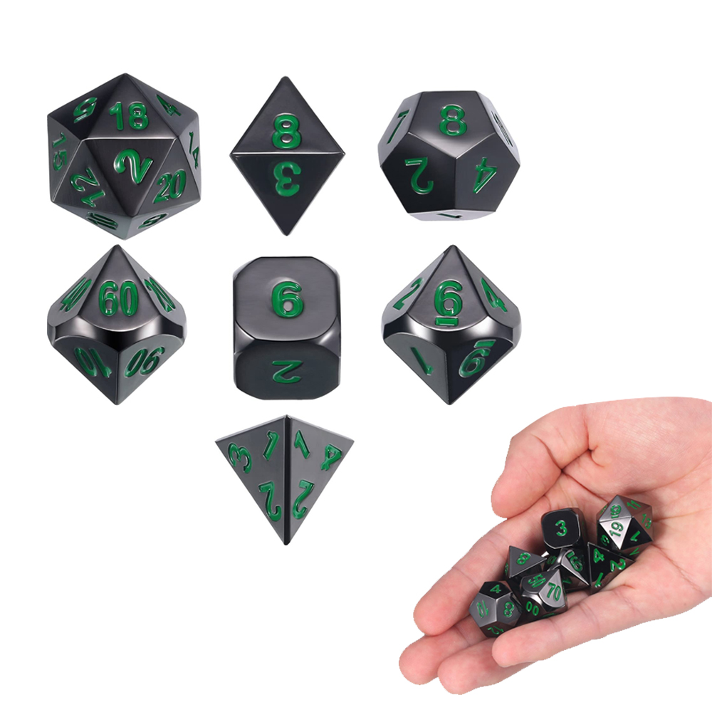 Metal Polyhedral Dice Set,Games & Toys & Stress Relievers
