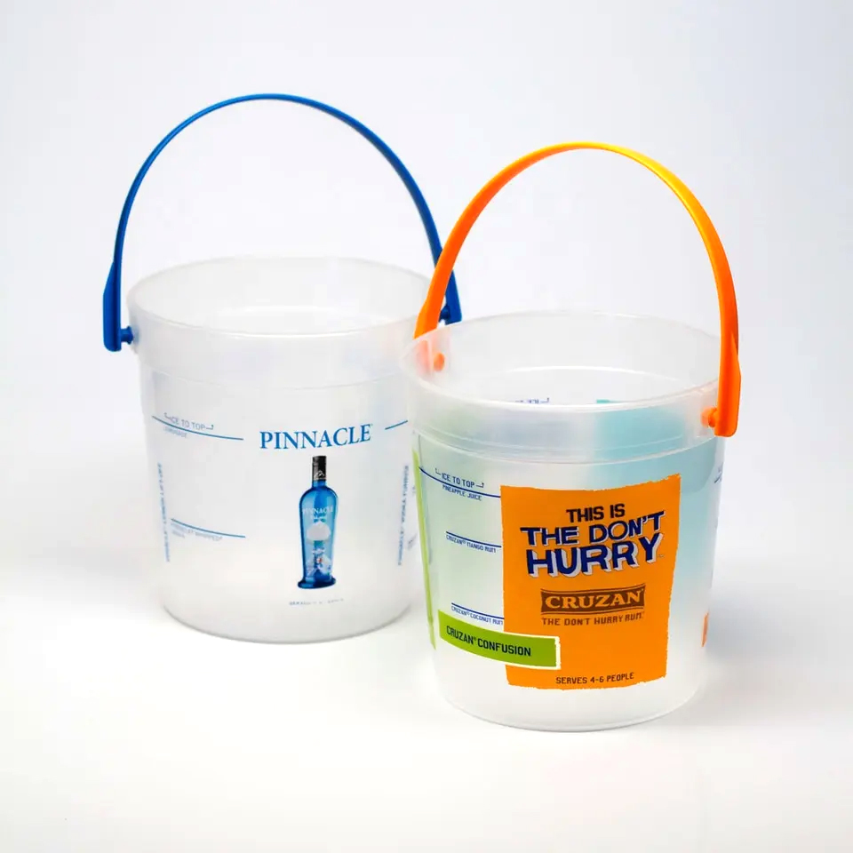 1000ml Plastic Drinking bucket With Handle.,Drinkware