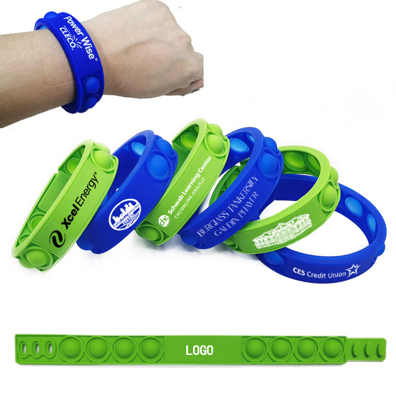 Customize Push Pop Bubble Fidget Bracelet,Bracelets