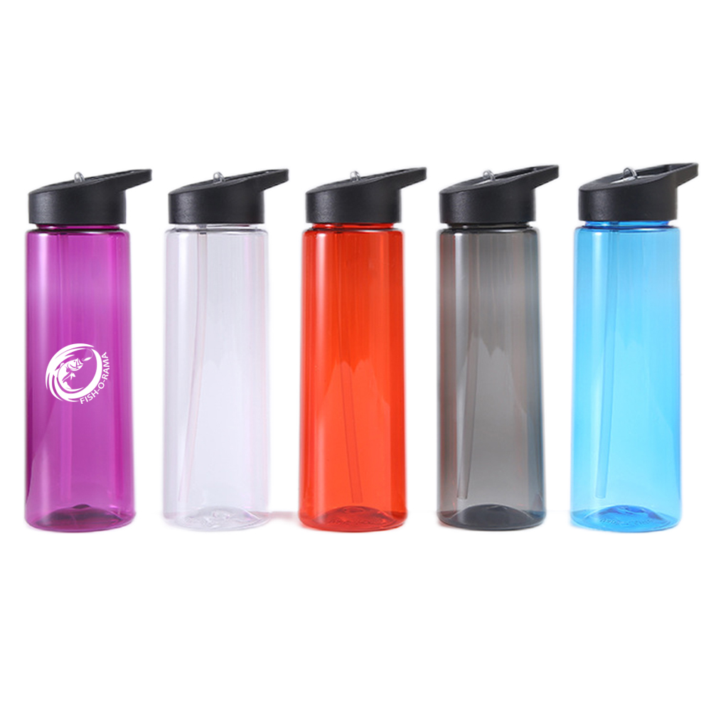 25Oz. Plastic Water Bottle with Straw,Drinkware