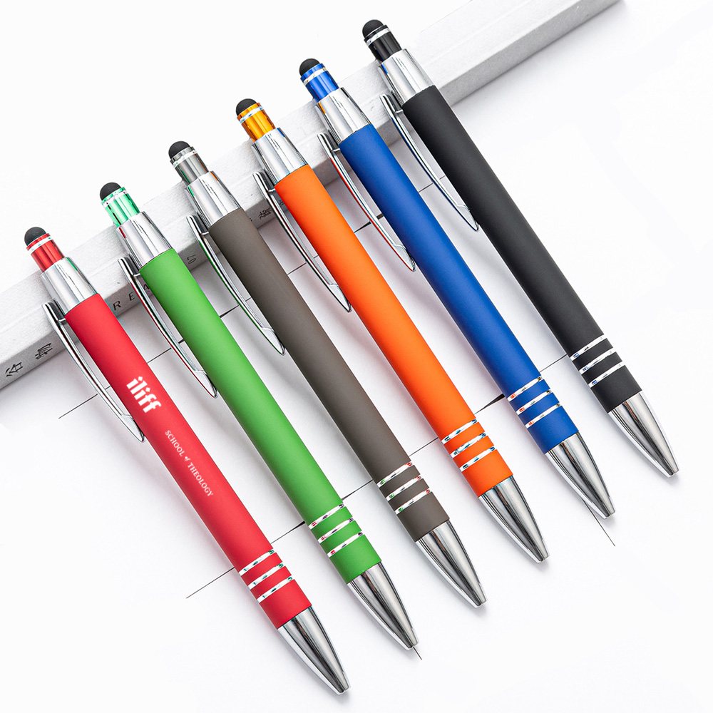 Stylus Click Action Aluminum Ballpoint Pen,Stationery & Office