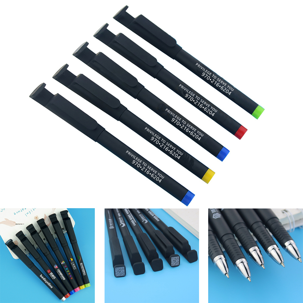 QR Code Gel Pen w/Phone Stand,Travel
