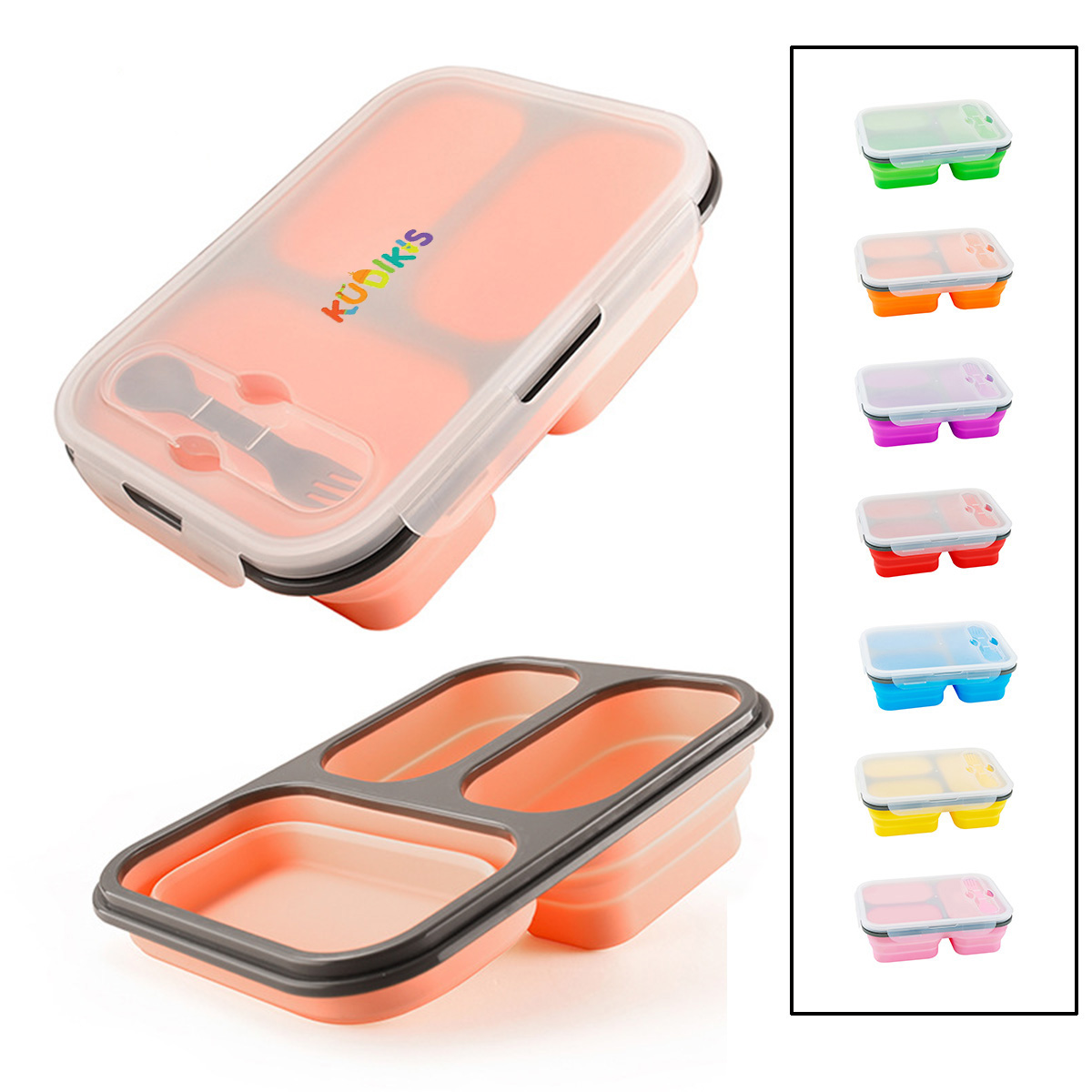 1100ml Silicone Foldable Bento Box,Home & Kitchen & Tools & Pets & Auto