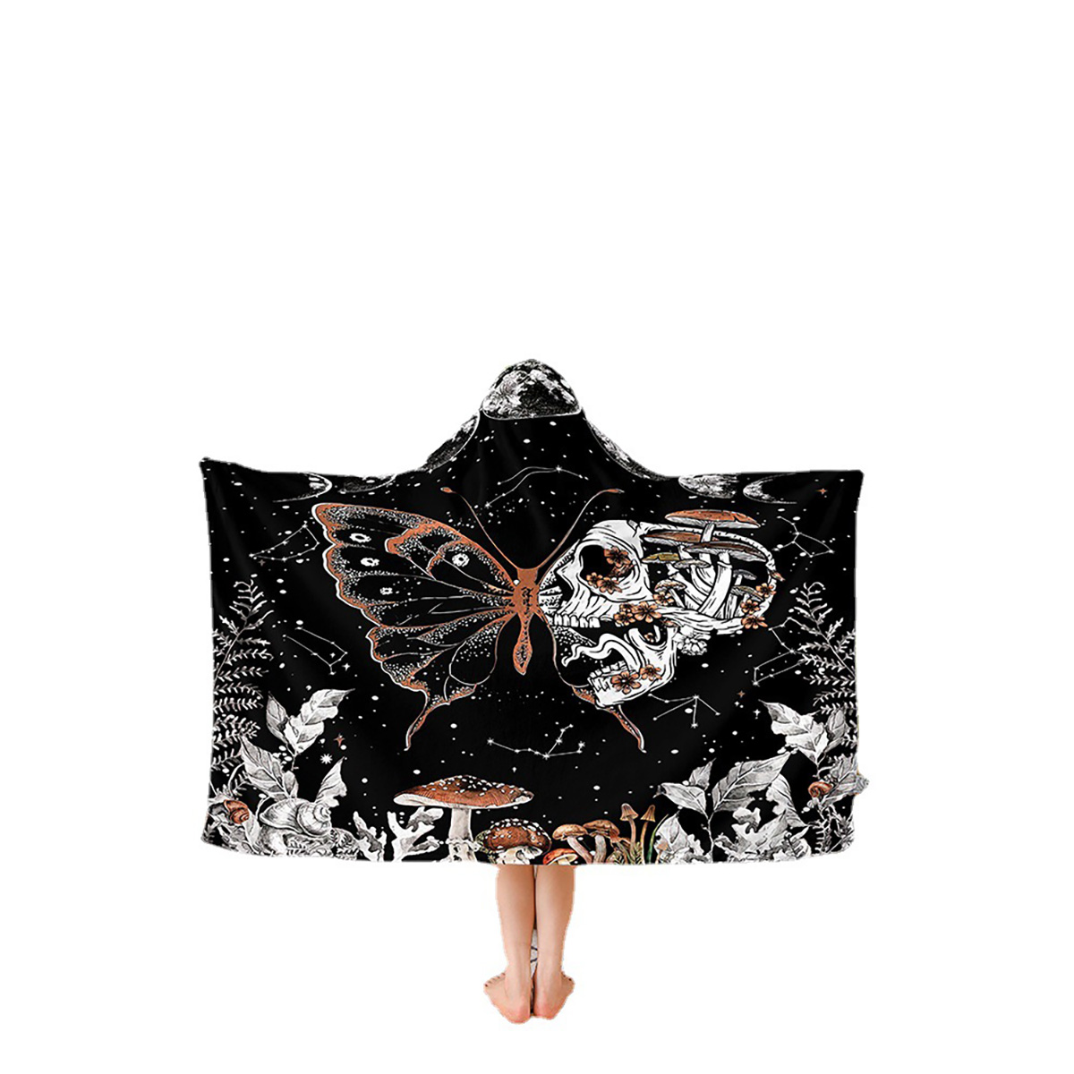 50" x 60" Wearable Throw Hooded Blanket,Blankets