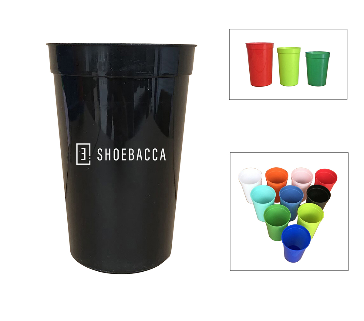 16 oz Reusable Plastic Stadium Cup,Drinkware
