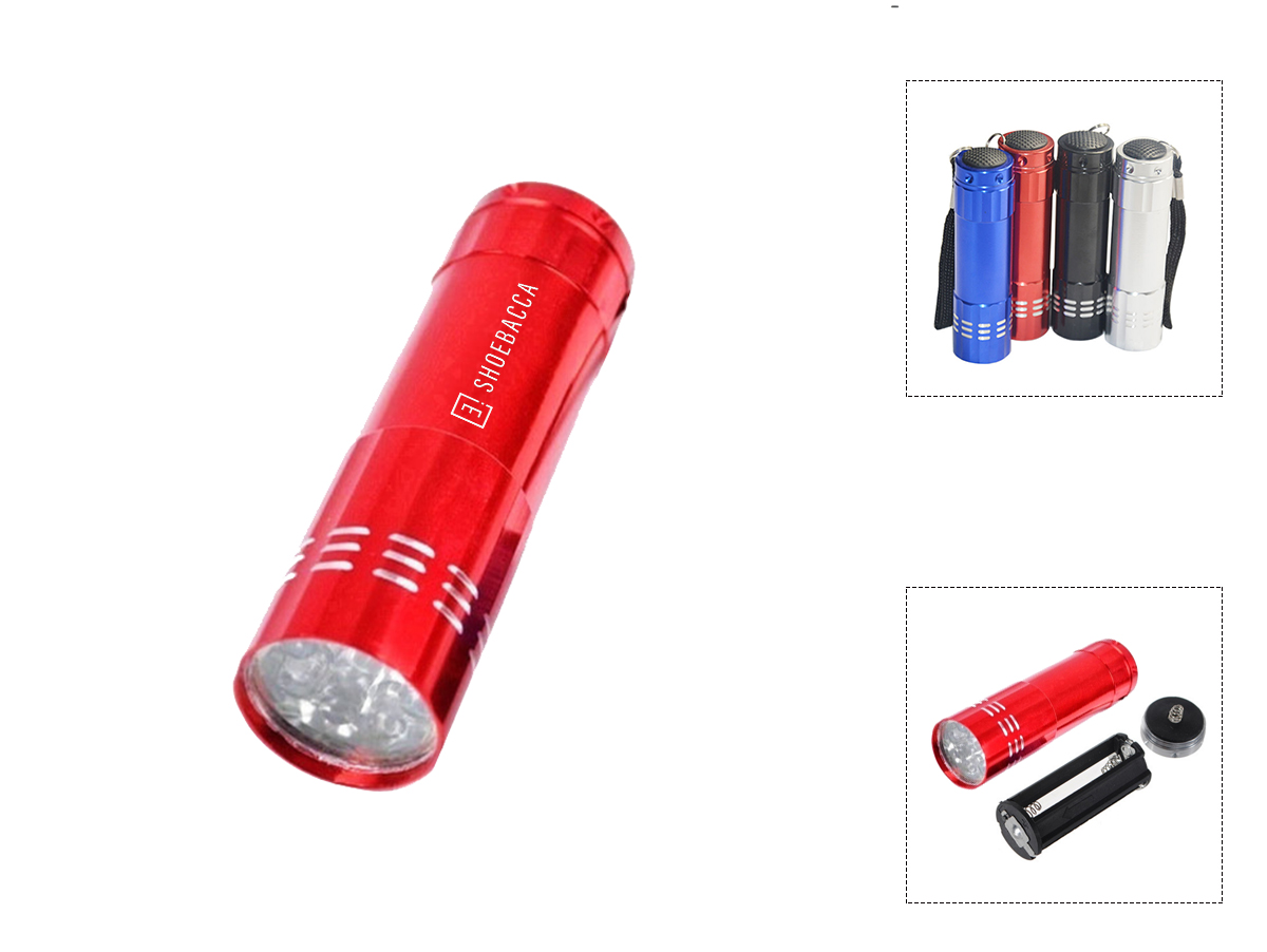 Pocket 9 LED Metal Flashlight,Party & Bar & Led light