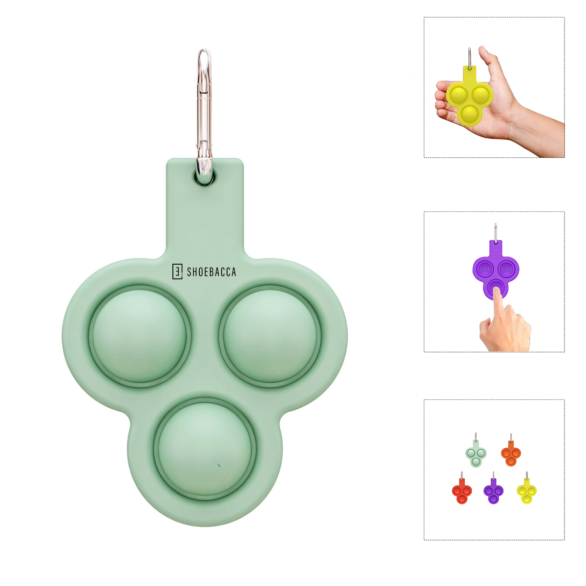 Mini Pop-It Stress Reliever Keychain,Games & Toys & Stress Relievers