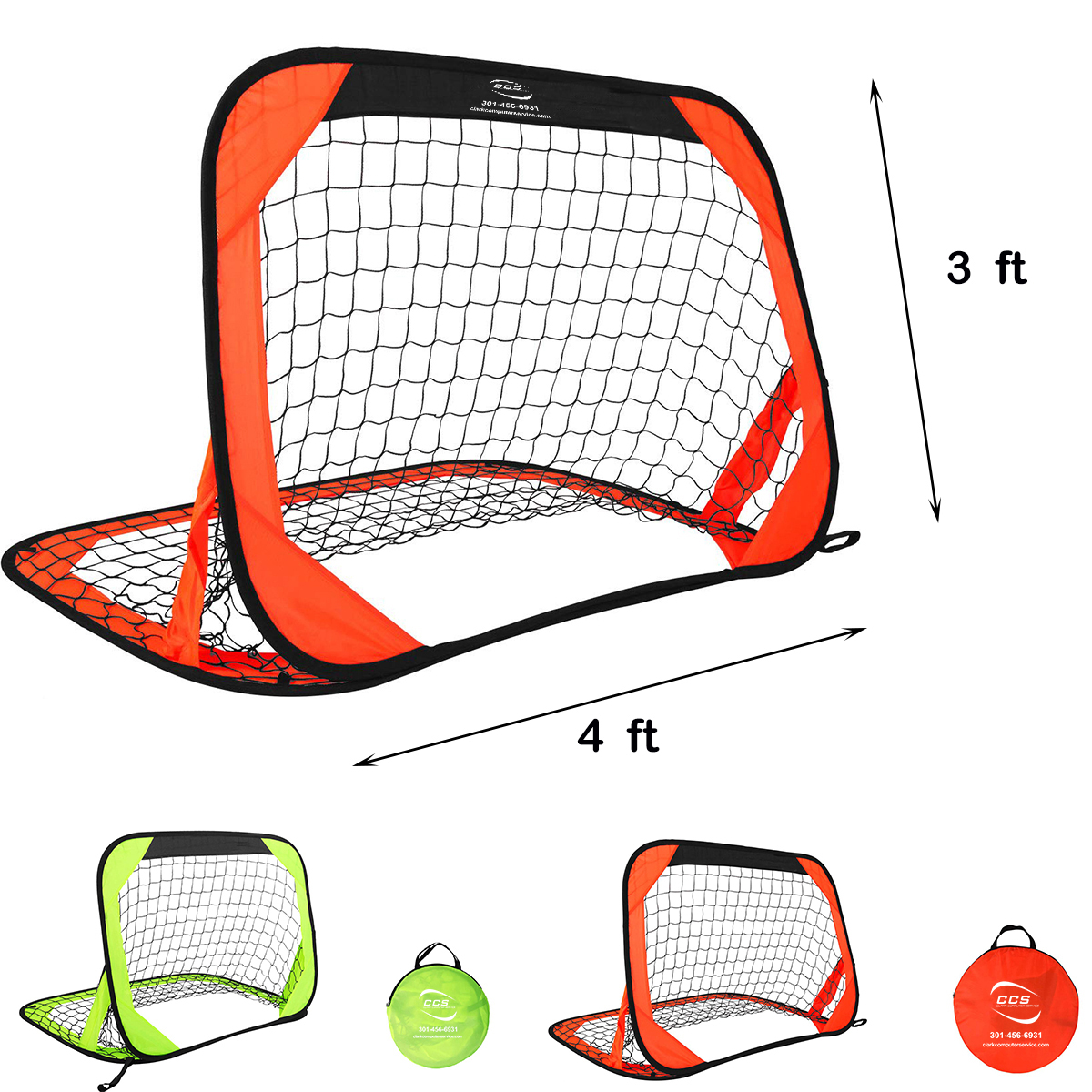 Easy Assembly Portable Soccer Goal,Sports & Outdoors