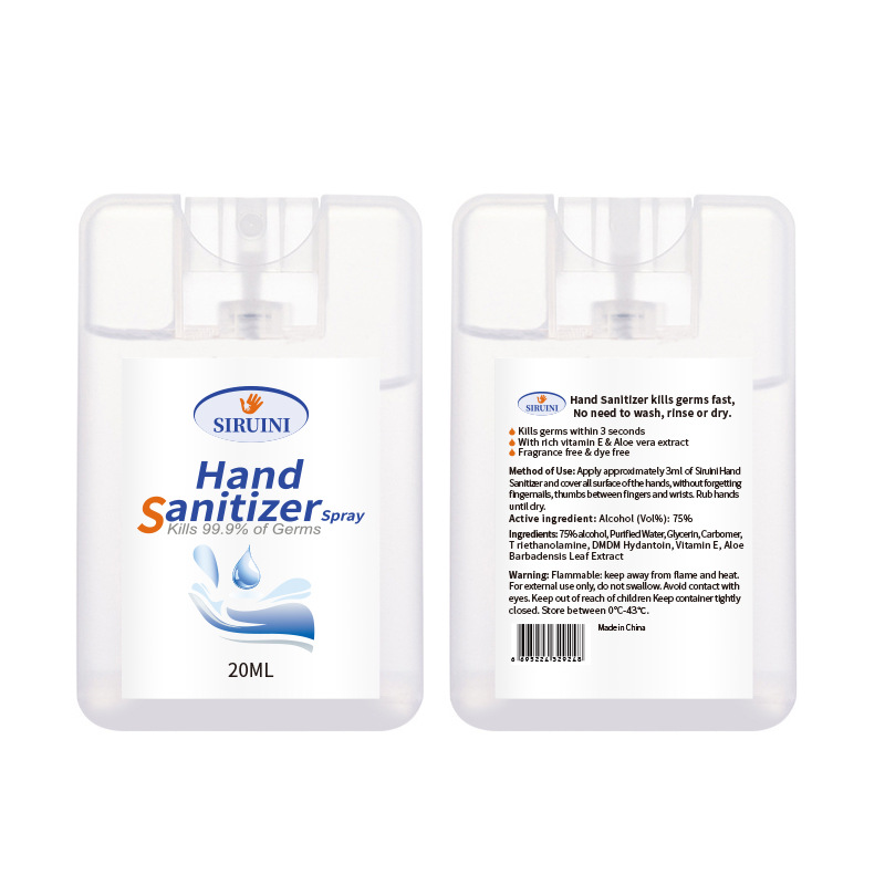 Credit Card Hand Sanitizer Spray,Health & Protection
