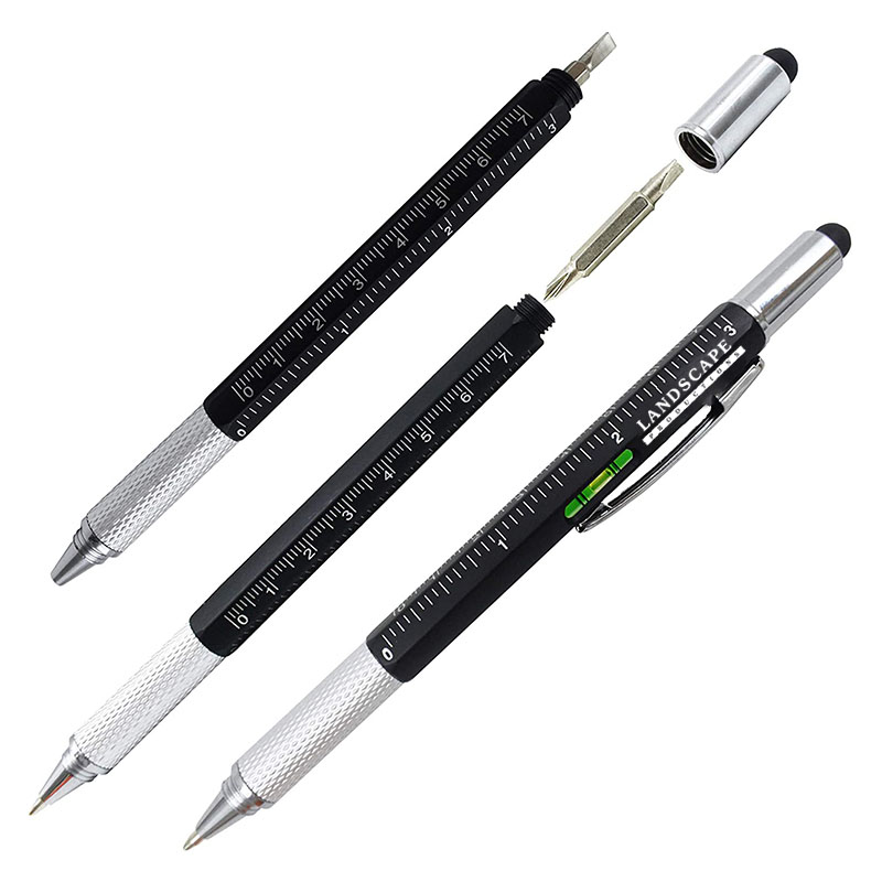 6 in 1 Multi Tech Tool Ballpoint Pen Level Gauge,Stationery & Office