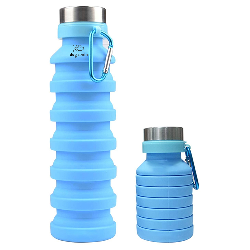 Foldable Silicone Water Bottles with Carabiner,Drinkware