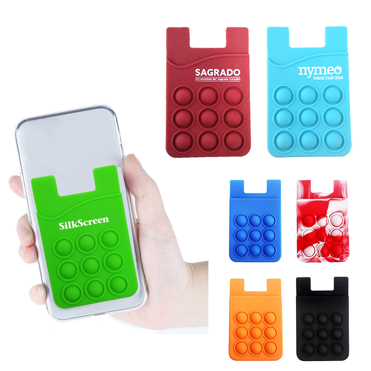 Stress Relieve Bubble push Cell Phone Wallet,Home & Kitchen & Tools ...