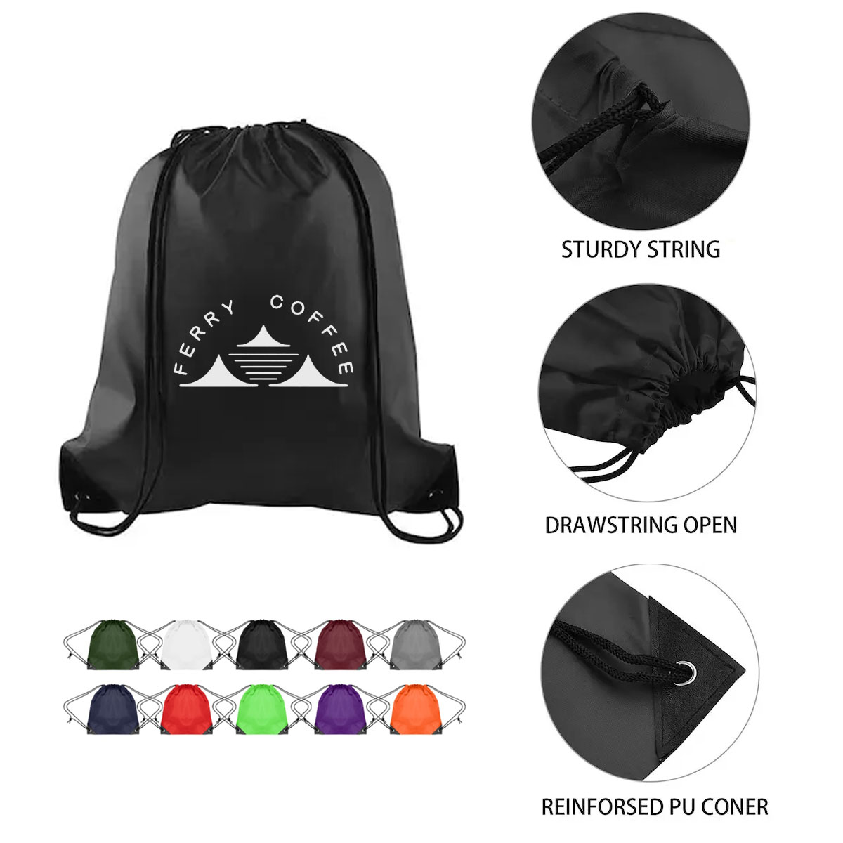 Polyester Drawstring Backpack,Bags