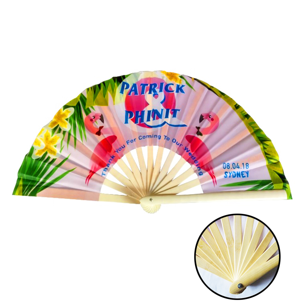 Bamboo and fabric Folding Hand Fan,Fans