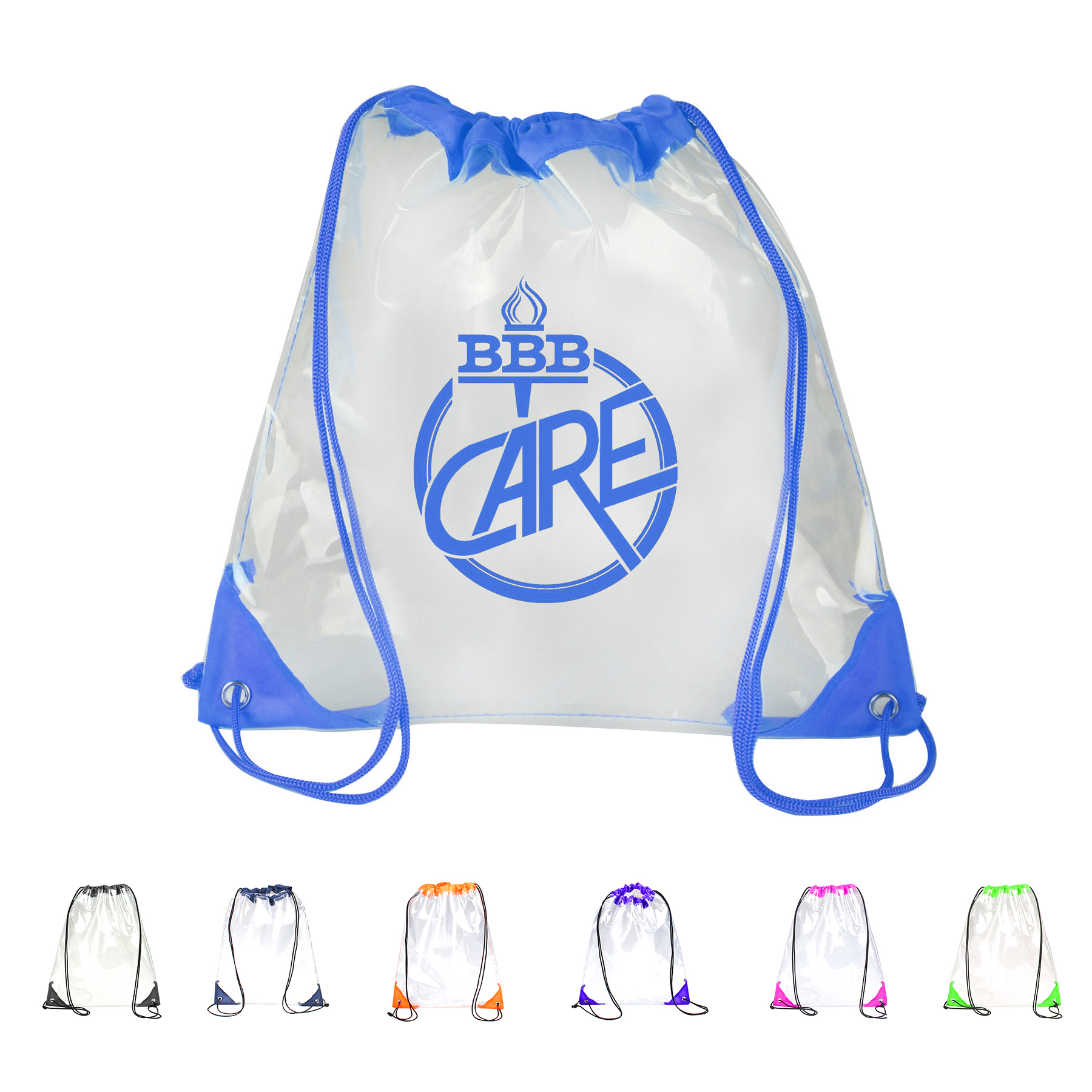 Clear PVC Drawstring Backpack,Bags