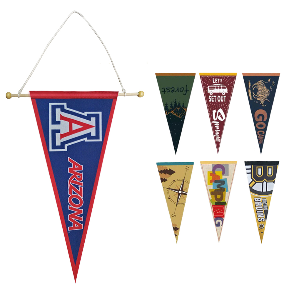 Full Color Felt Pennant with hanger,Flags