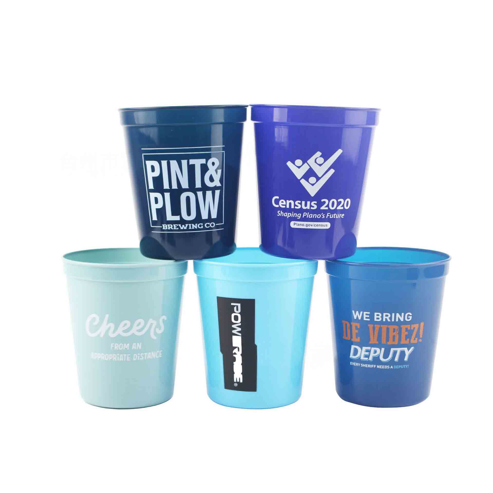 12 Oz smooth stadium cups,Drinkware