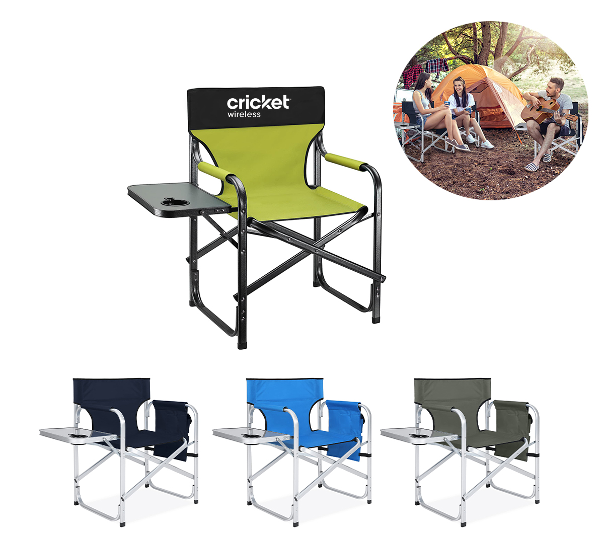 Folding Fishing Chair with Side Table,Sports & Outdoors