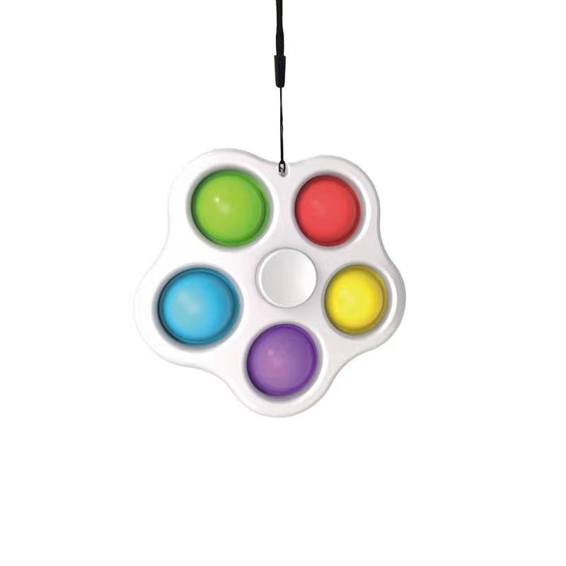 Five Bubble Flower Fidget Push Pop Spinner,Games & Toys & Stress Relievers