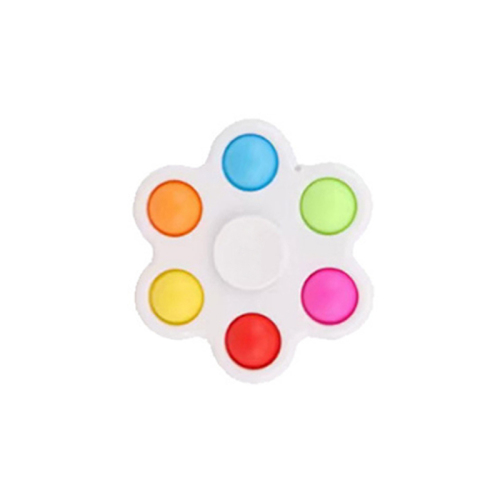 Six Bubble Flower Fidget Push Pop Spinner,Games & Toys & Stress Relievers