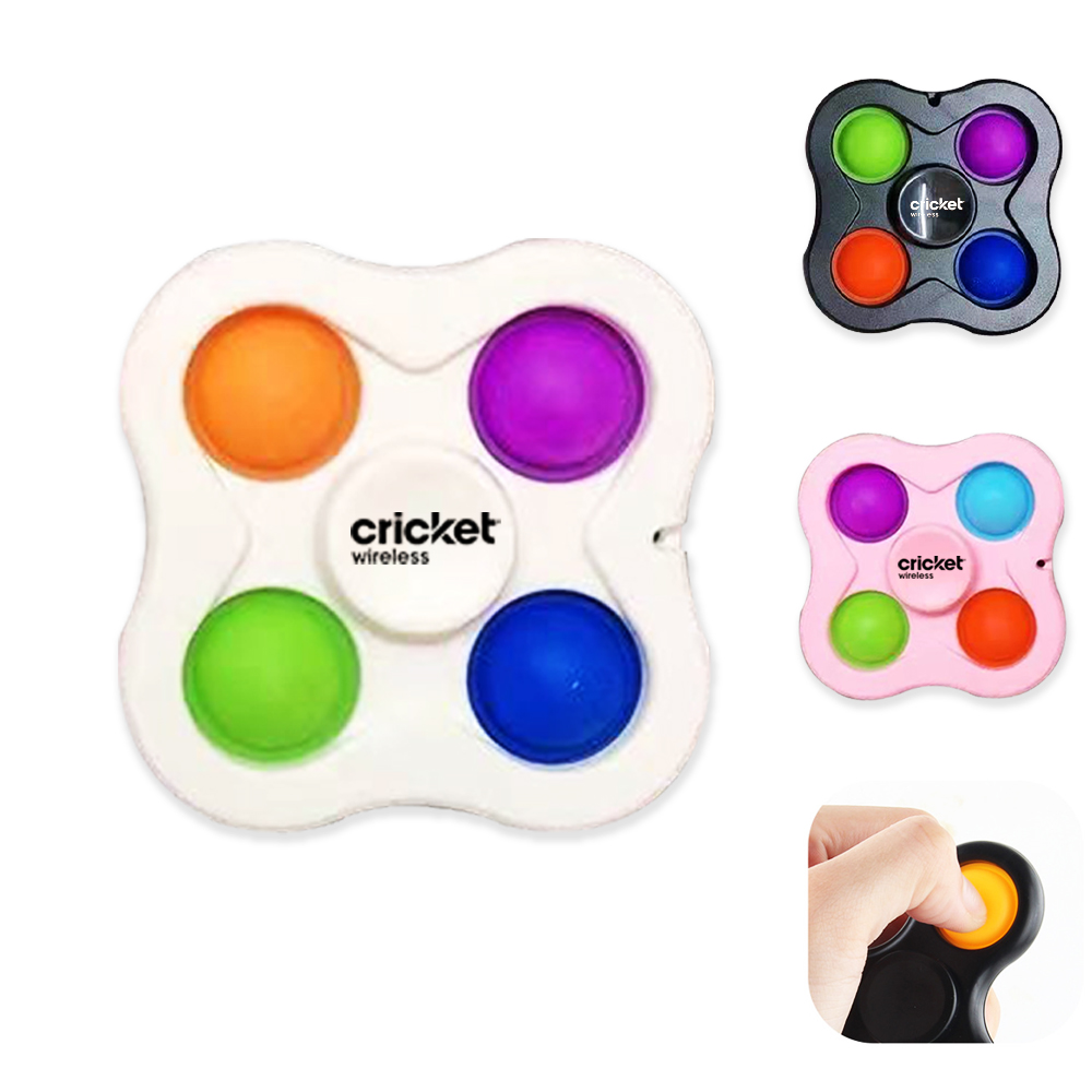 4-Point Push Bubble Fidget Finger Spinner,Games & Toys & Stress Relievers