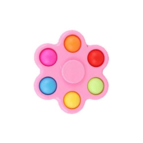 Six Bubble Flower Fidget Push Pop Spinner,Games & Toys & Stress Relievers