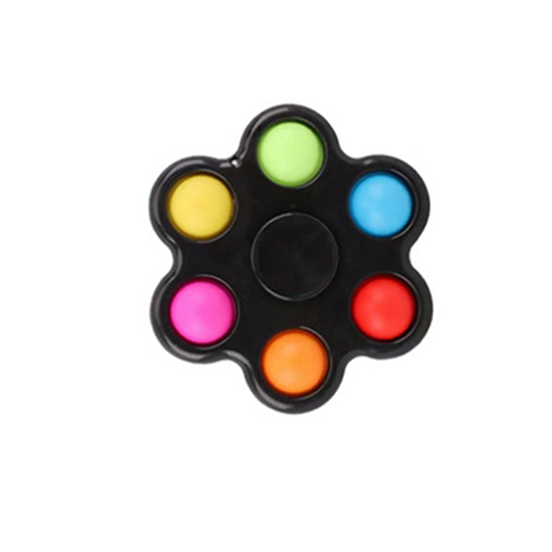 Six Bubble Flower Fidget Push Pop Spinner,Games & Toys & Stress Relievers
