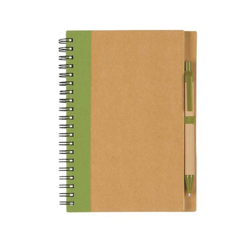 Spiral Kraft Notebook with Pen Set,Stationery & Office