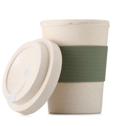 12 oz Reusable Bamboo Fiber Biodegradable Eco Friendly Cups,Drinkware