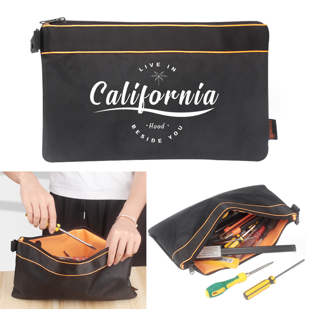 Heavy Duty Zipper Utility Tool Bags with Carabiner,Bags