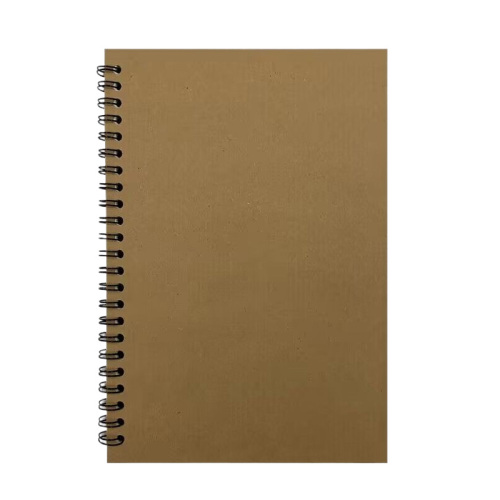 A5 Kraft Cover Spiral Lined Notebook,Stationery & Office