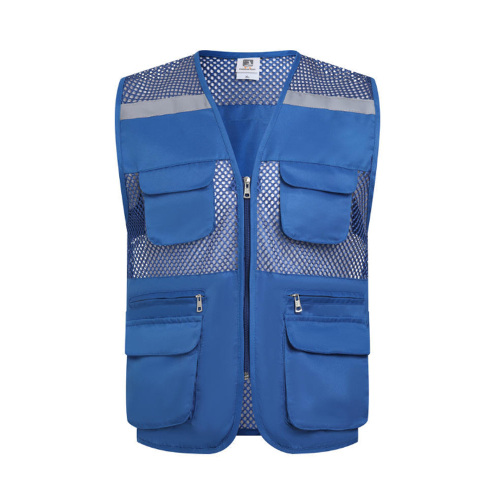Multi-pocket Mesh Reflective Vest,Apparel