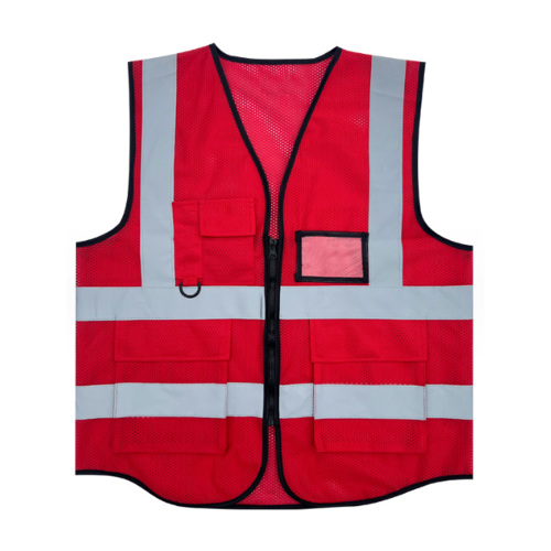 Dovetail Mesh Multi-pocket Reflective Vest,Apparel