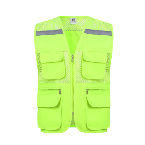 Multi-pocket Mesh Reflective Vest,Apparel