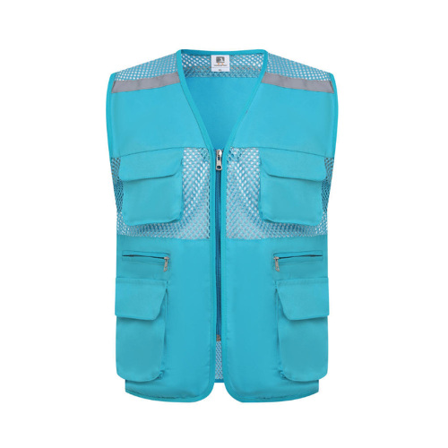 Multi-pocket Mesh Reflective Vest,Apparel