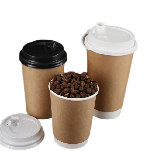 8 Oz. Disposable Coffee Paper Cups w/Lids,Drinkware