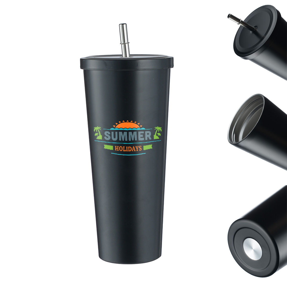 304 Stainless Steel Straw Cup,Drinkware