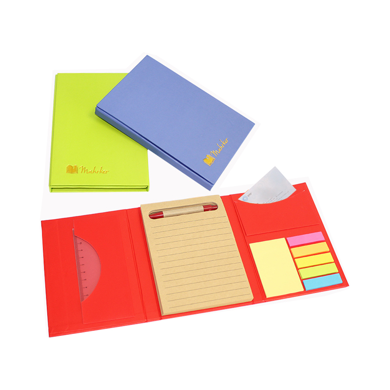 Eco-Recycled Journal w/Sticky Notes & Flags,Stationery & Office