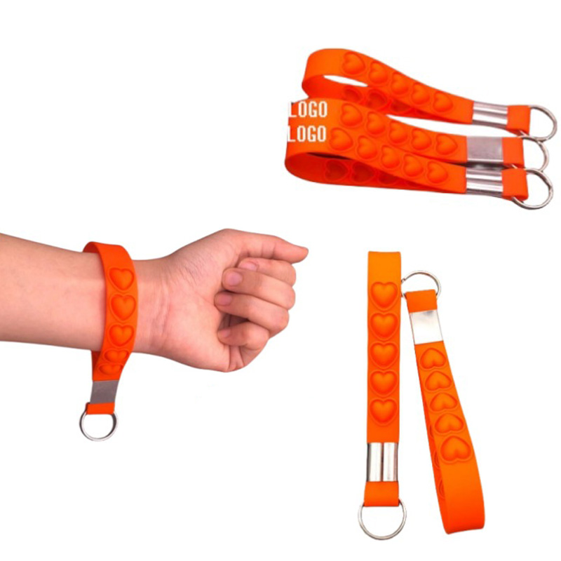 Heart Bubble Bracelet Keychain,Keychain