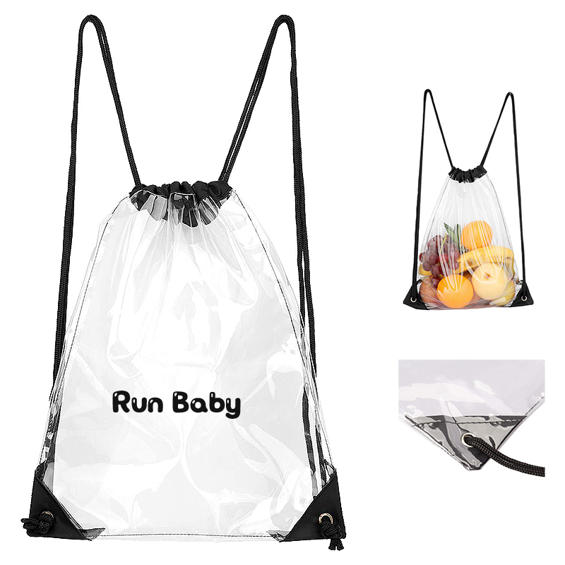 Clear PVC Drawstring Bags,Bags