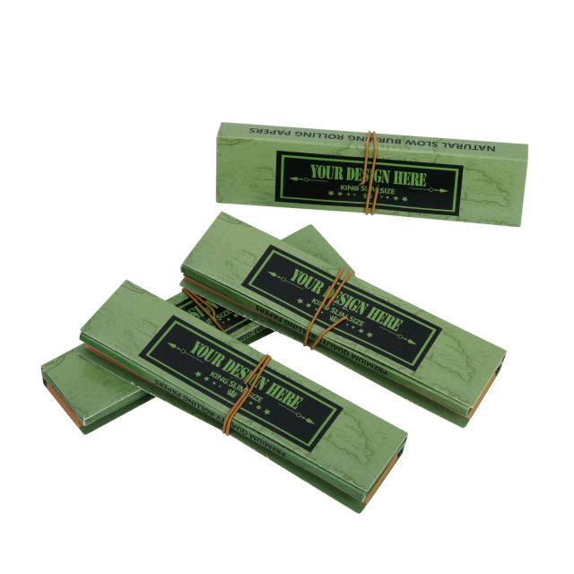 Custom Rolling Papers With With Tips With Elastic Enclosure