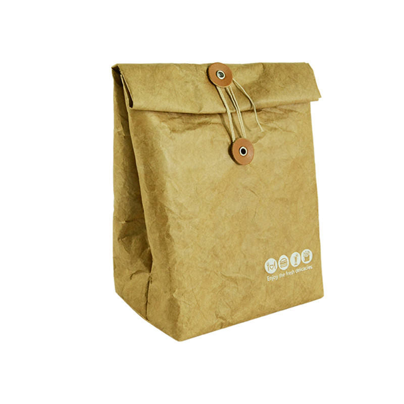 Custom Dupont paper washed kraft paper bag