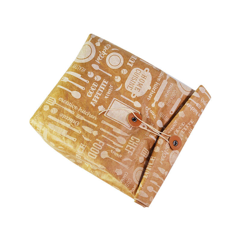 Custom Dupont paper washed kraft paper shopping bag